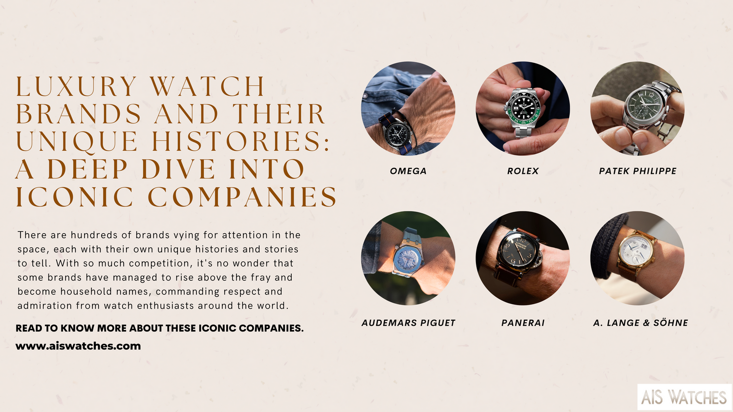 Luxury Watch Brands and Their Unique Histories: A Deep Dive into Iconi ...